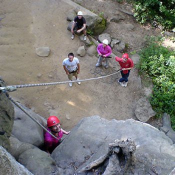 Great value rock climbing in Kent! Climbing and abseiling tuition