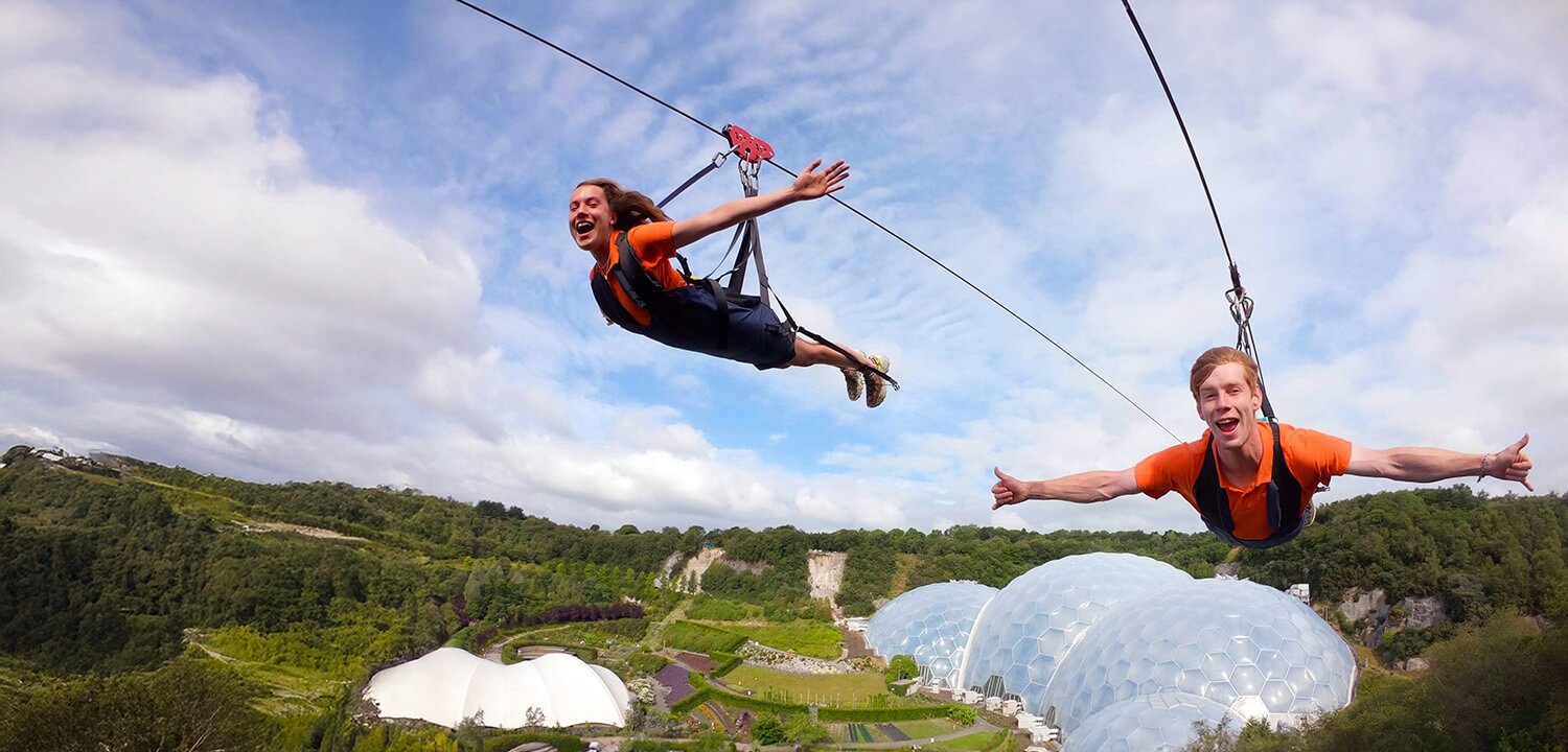 Eden Project Zip Wire - Ride the Skywire in Cornwall | Prices From £49.00