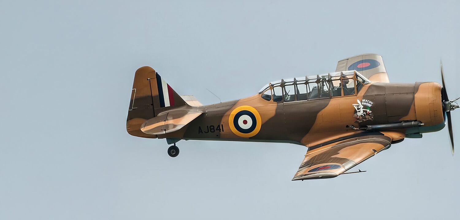 Wacky Wabbit Harvard Flights Departing Peterborough Conington Airfield ...