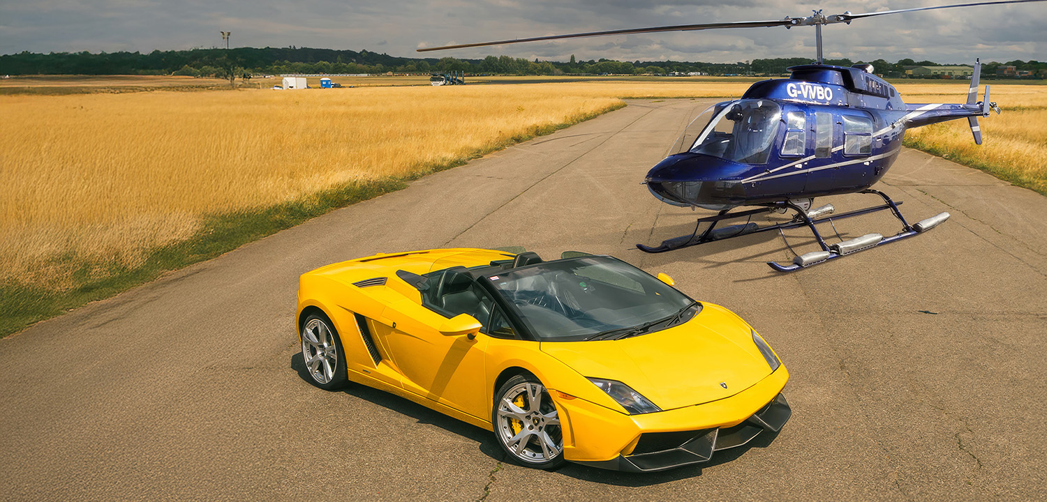 Supercar & Helicopter Adventures for Two - Cars & Helicopters Combined ...