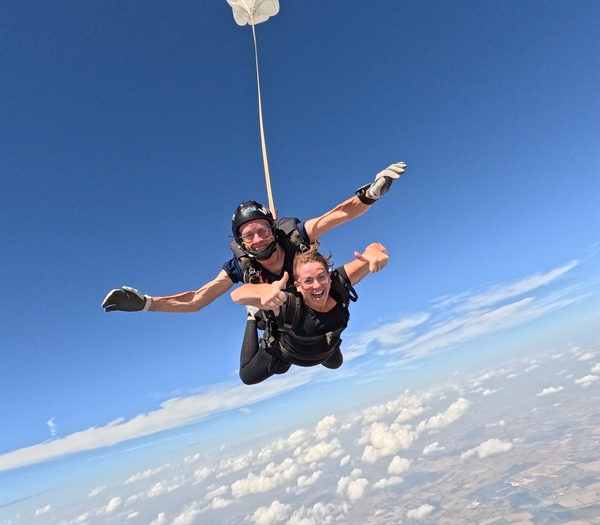 Skydiving in Peterborough from Sibson Airfield's Parachuting Drop Zone ...
