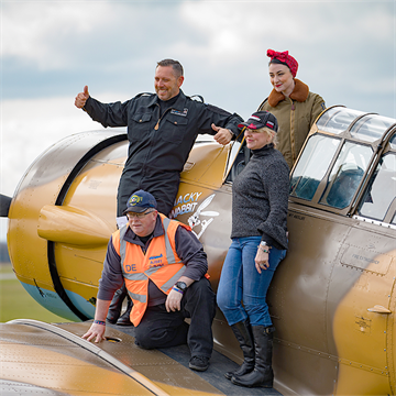 Wacky Wabbit Harvard Flights Departing Peterborough Conington Airfield ...